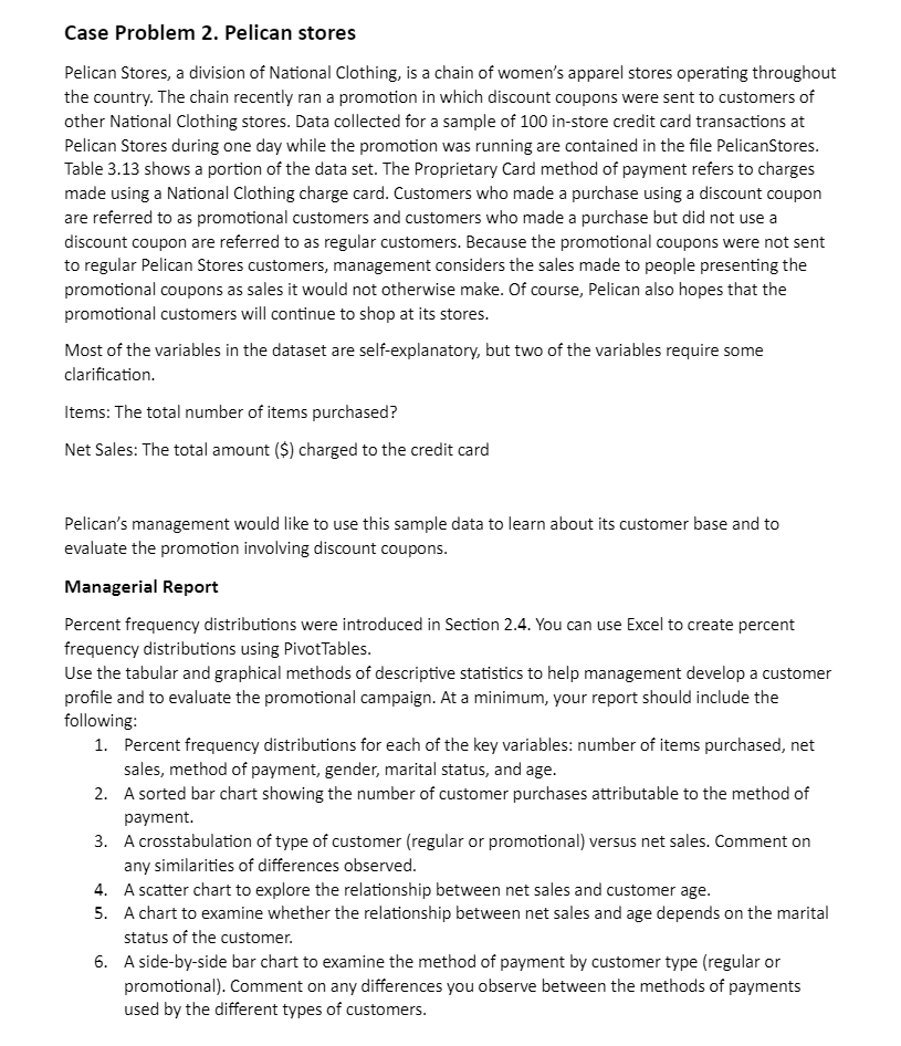 Solved How would you solve this case study problem using | Chegg.com