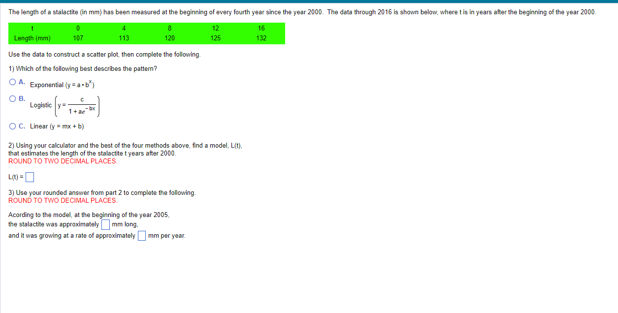 Solved Use the data to construct a scatter plot, then | Chegg.com