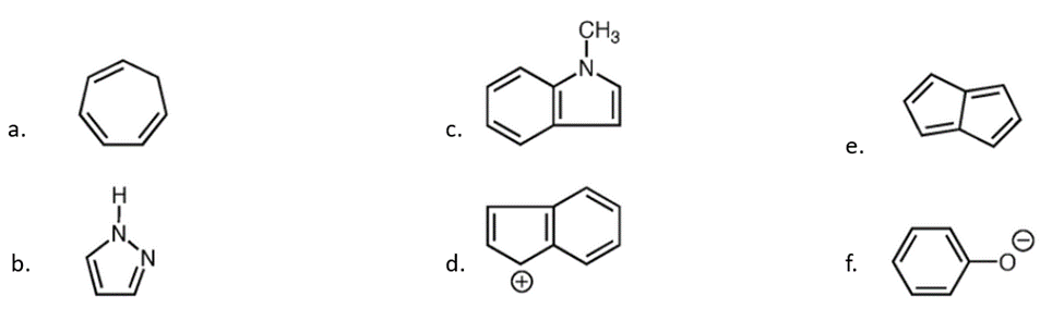 Solved classify the following compounds as aromatic, | Chegg.com