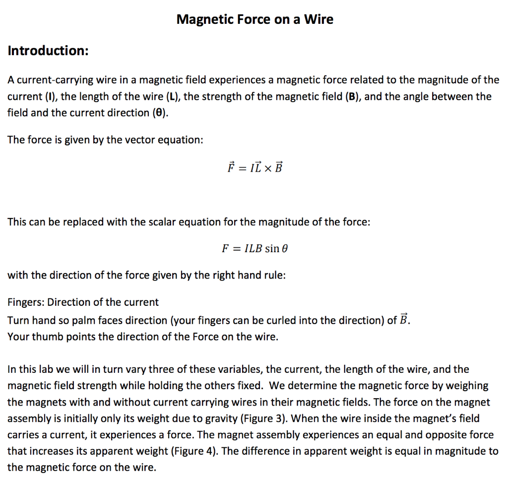 Magnetic Field Strength Equation