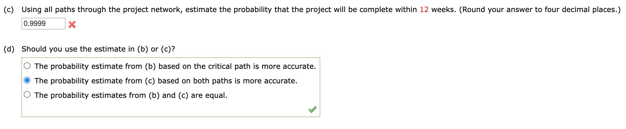 Solved a) Construct the project network. (Submit a file with | Chegg.com