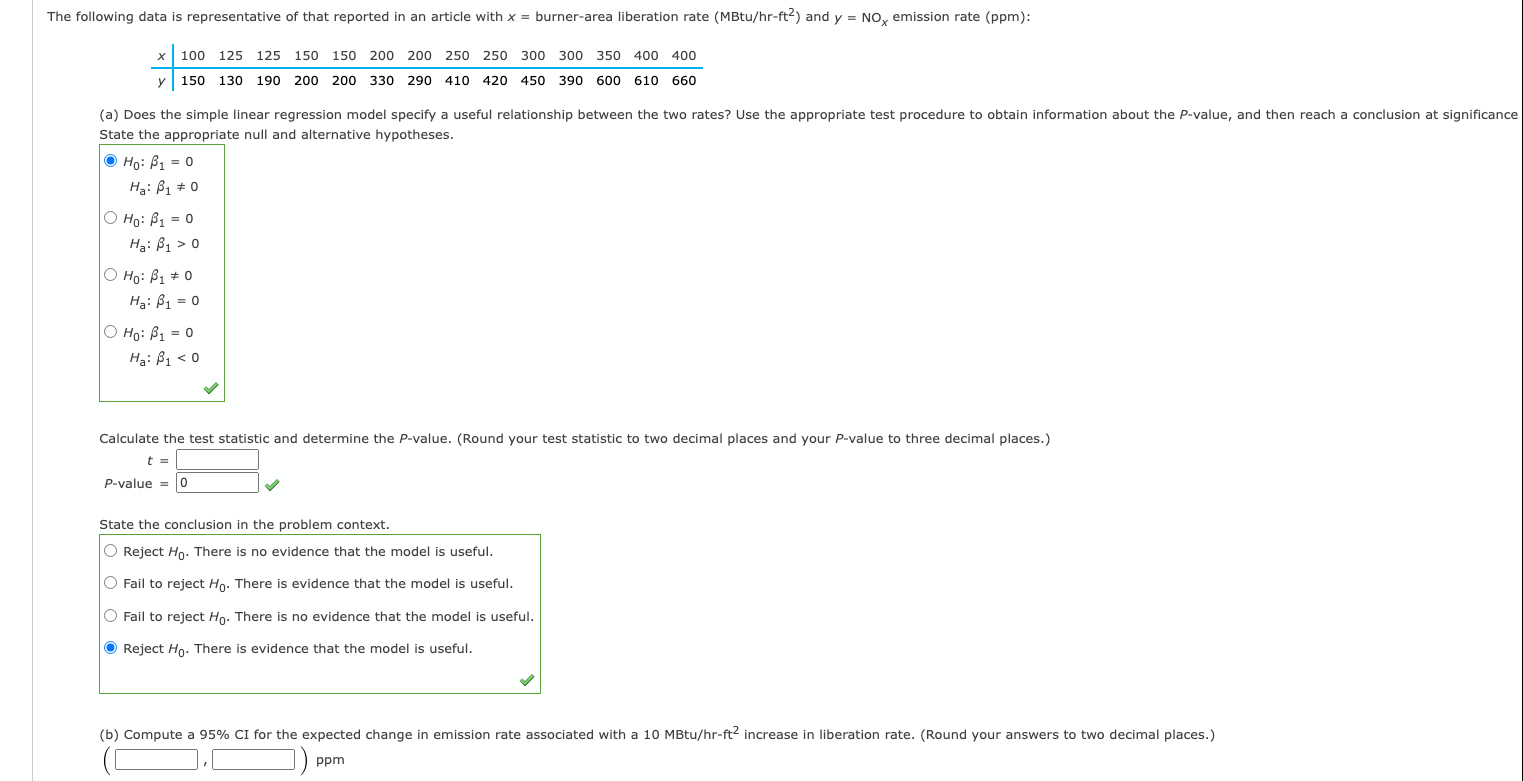 Solved The following data is representative of that reported | Chegg.com
