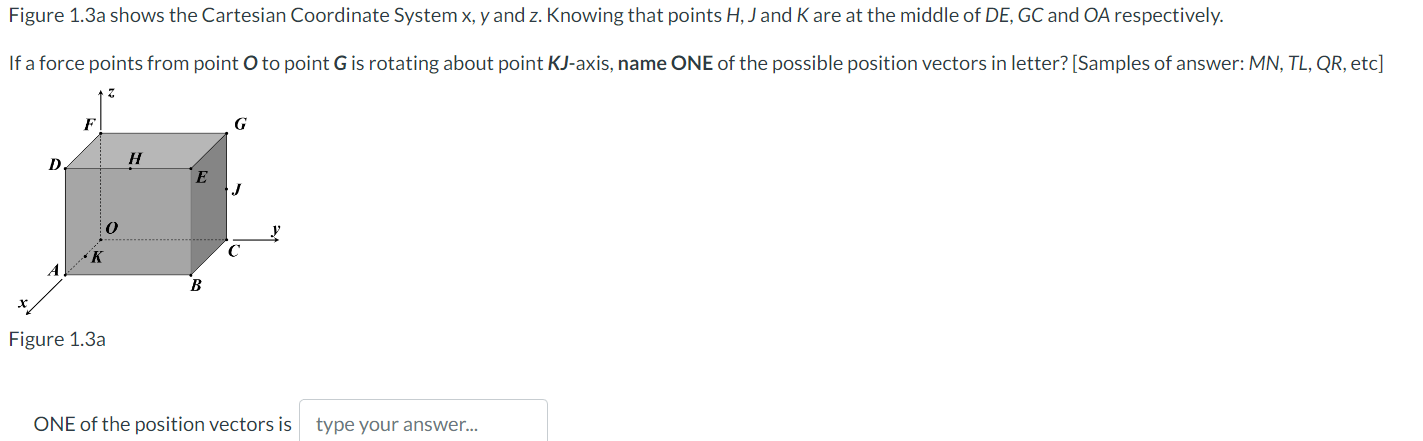 Solved Figure 1.3a shows the Cartesian Coordinate System x,y | Chegg.com
