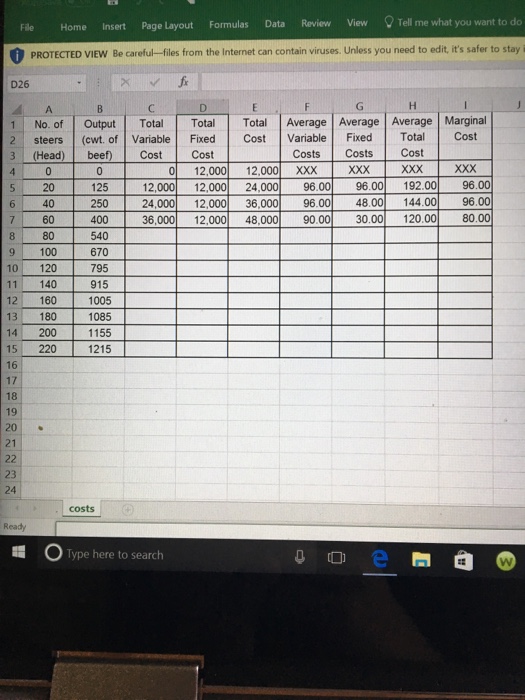 Solved File Home Insert Page Layout Formulas Data Review | Chegg.com