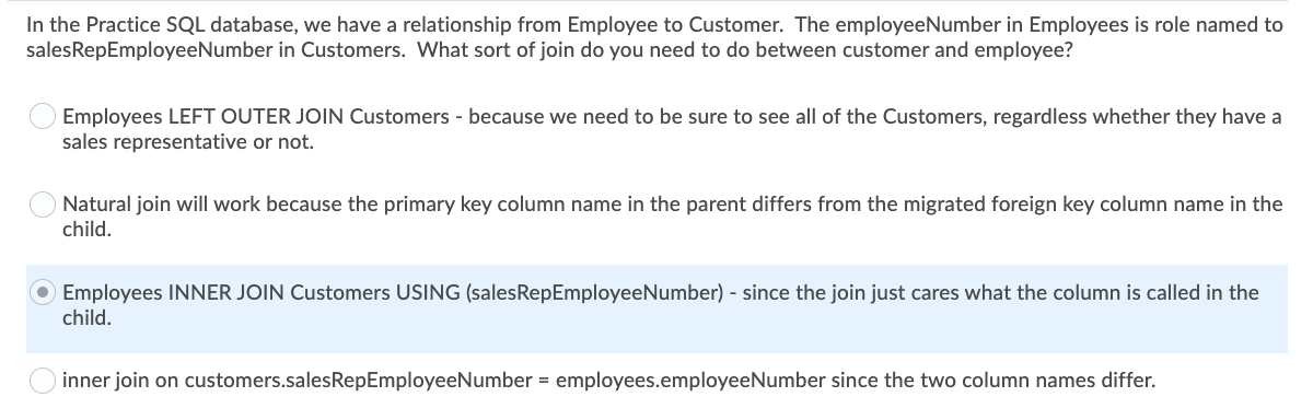Solved Question 6 0 / 1 point To see all customers and their | Chegg.com