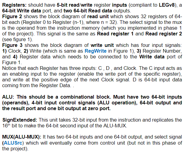 4 / ALU operation Read register 1 Read data 1 Read | Chegg.com