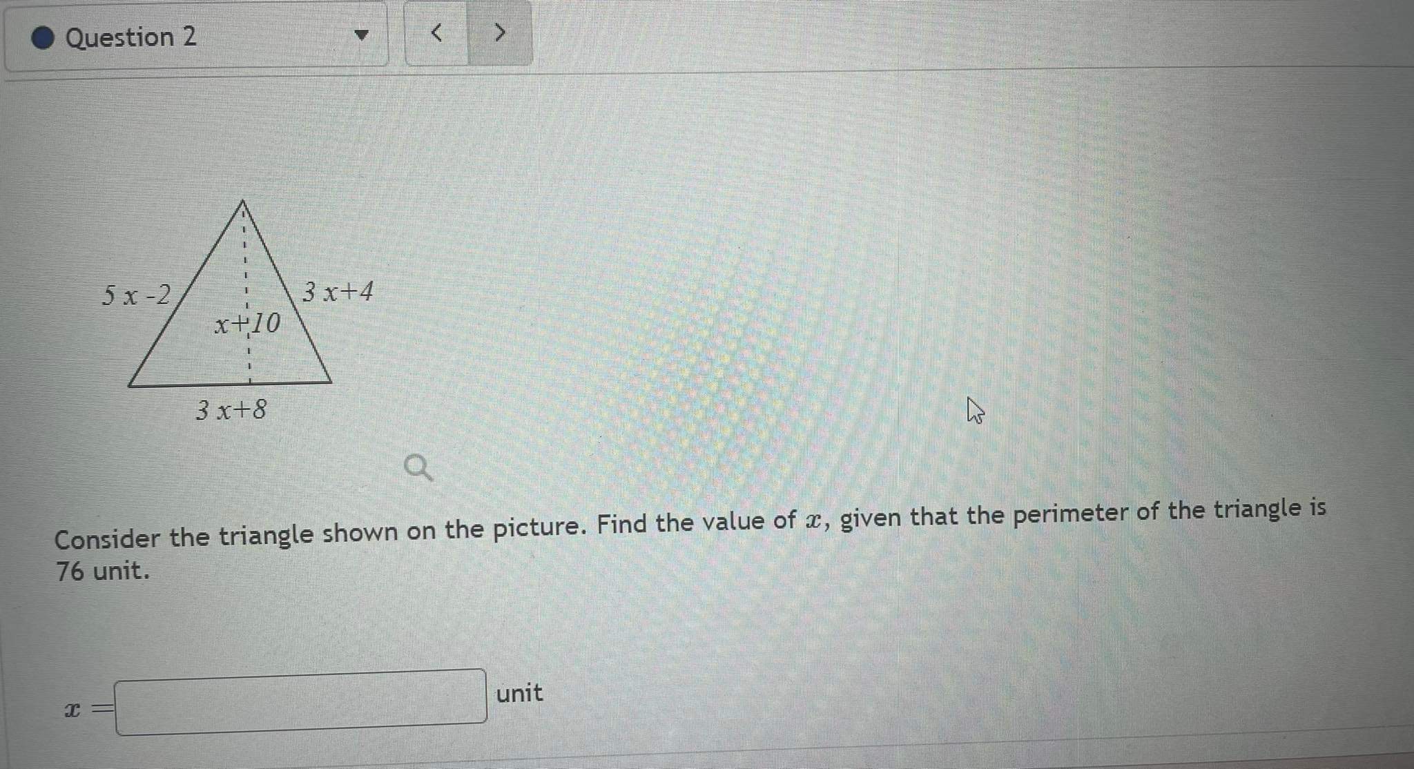 Solved Consider the triangle shown on the picture. Find the | Chegg.com