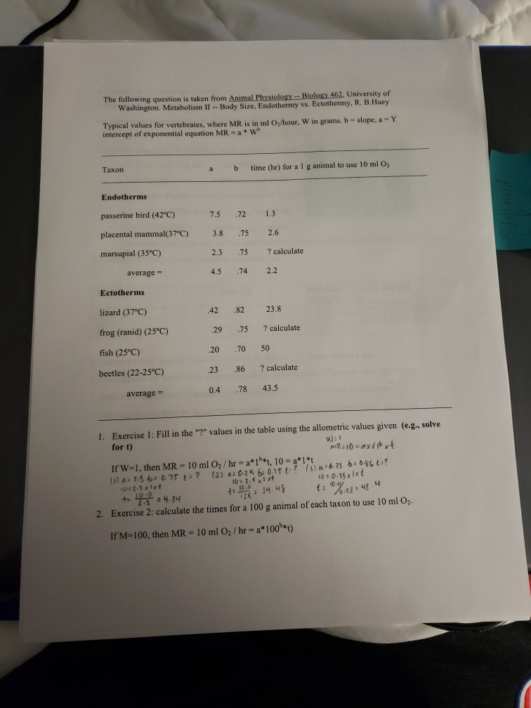 Solved The following question is taken from Animal | Chegg.com