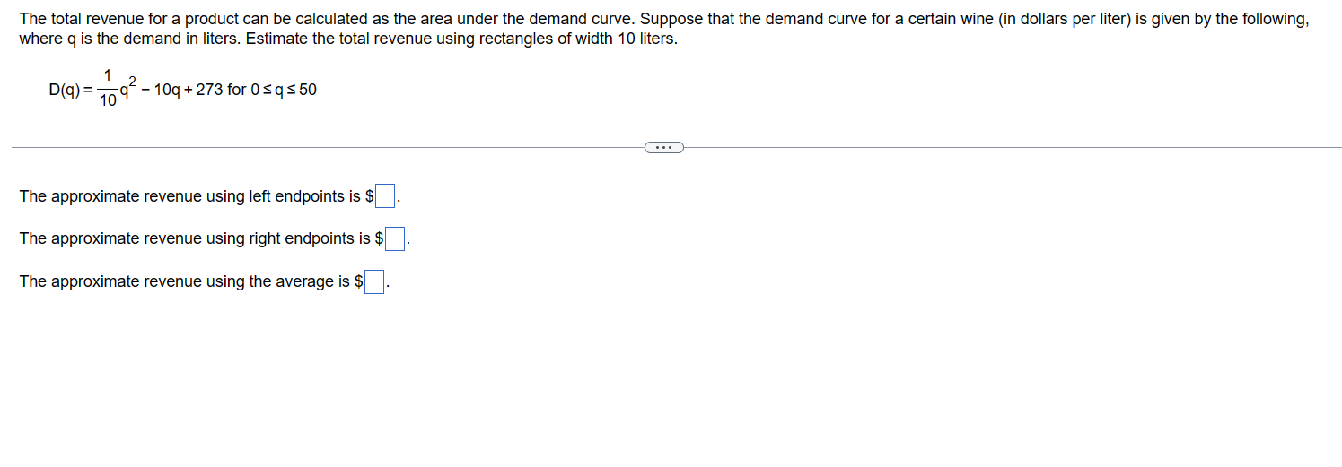 Solved The total revenue for a product can be calculated as | Chegg.com