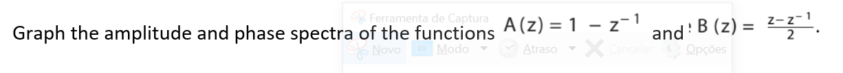 Solved Graph the amplitude and phase spectra of the | Chegg.com