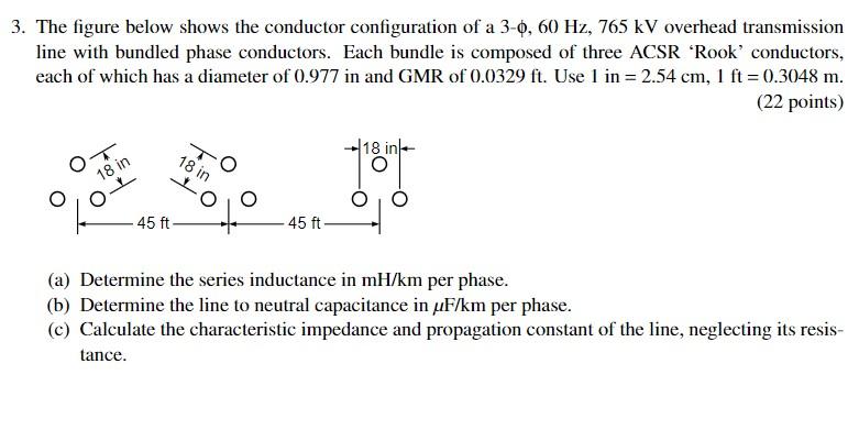 Solved 3. The figure below shows the conductor configuration | Chegg.com