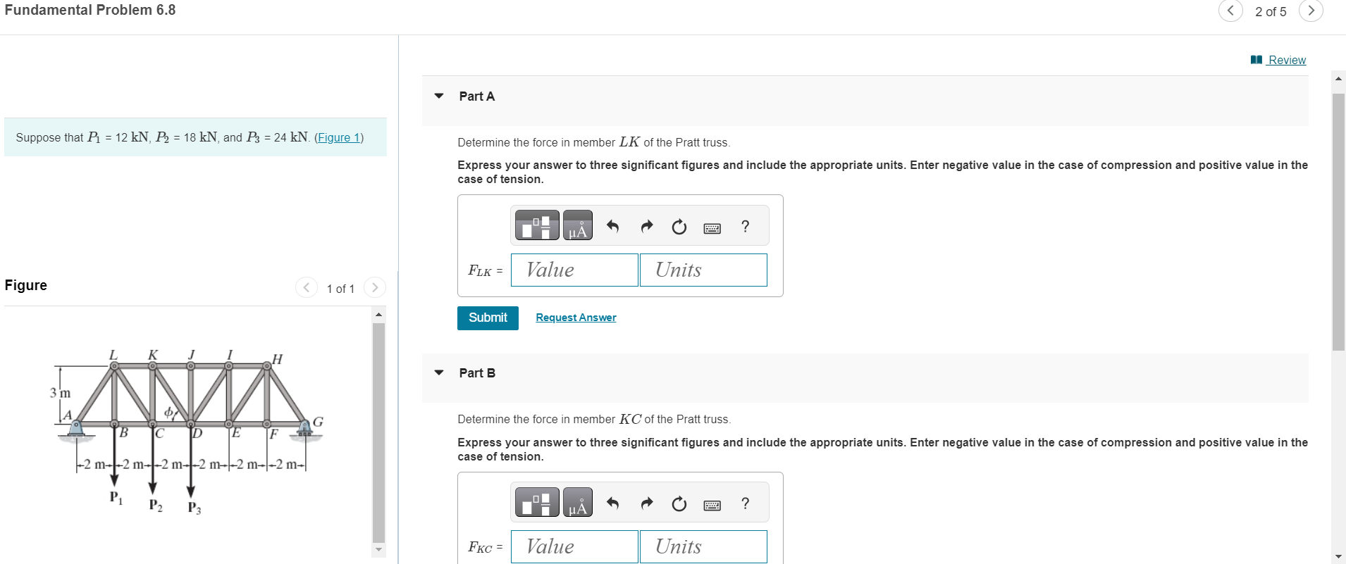 Solved Suppose that P1=12kN,P2=18kN, and P3=24kN. (Figure 1) | Chegg.com