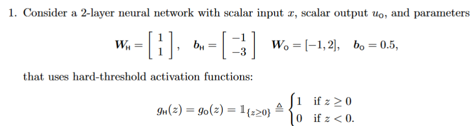 Consider the following training dataset for scalar | Chegg.com