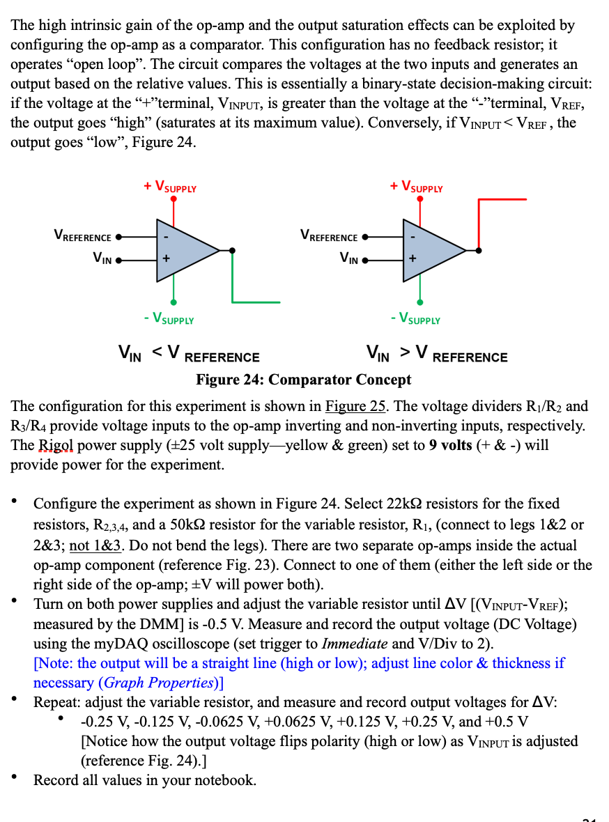 Solved In these experiments, you will be using the LM 358 | Chegg.com
