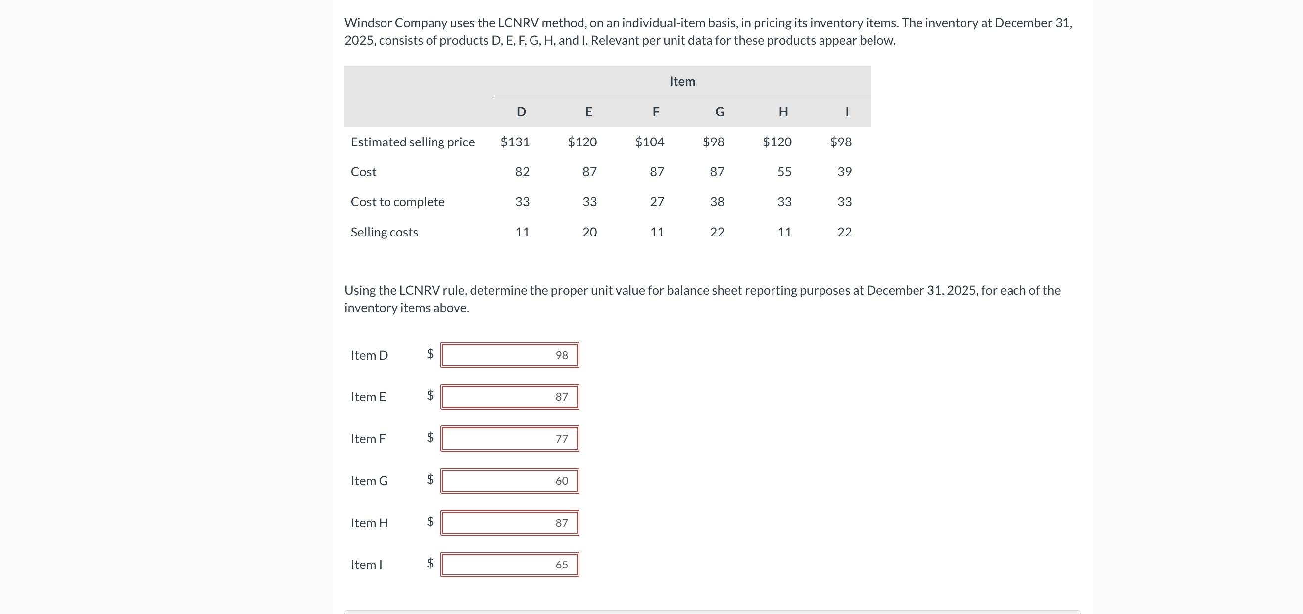 Solved Windsor Company uses the LCNRV method, on an | Chegg.com
