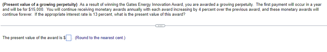 Solved (Present value of a growing perpetuity) As a result | Chegg.com