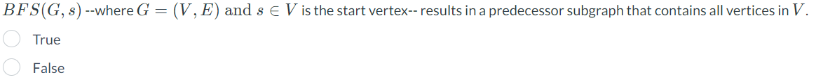 Solved BFS(G,s)-where G=(V,E) and s∈V is the start vertex-- | Chegg.com