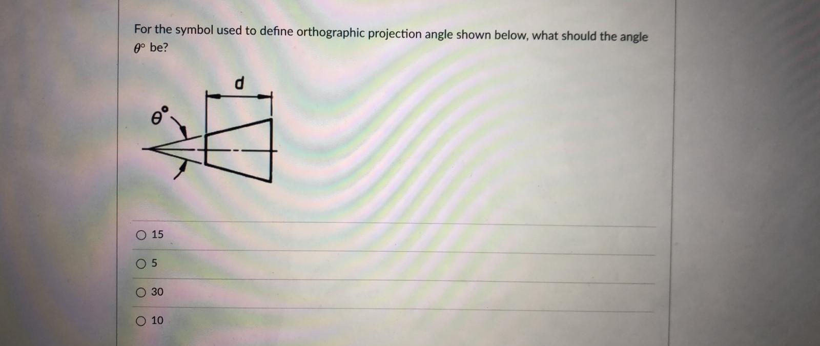 Solved Which angle of projection has been used to construct | Chegg.com