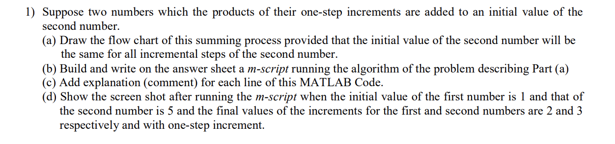 Solved 1) Suppose two numbers which the products of their | Chegg.com