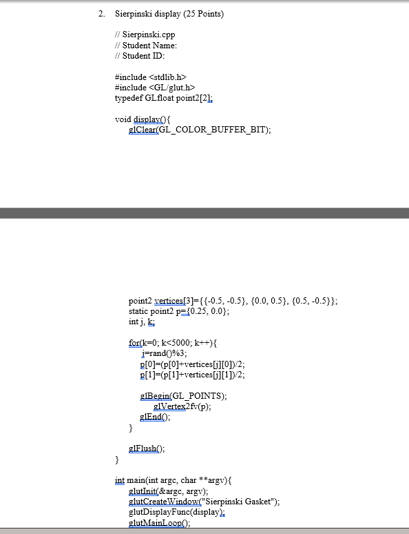 CSC 442 Assignment 1 (50 points) Following are two | Chegg.com