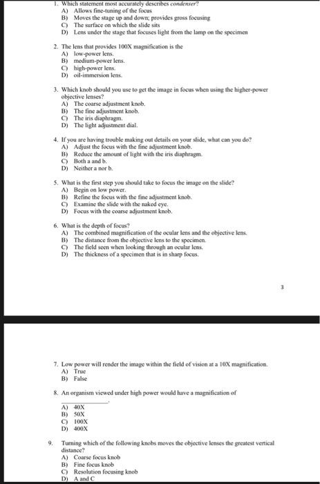 Solved T. Which statement most accurately describes | Chegg.com