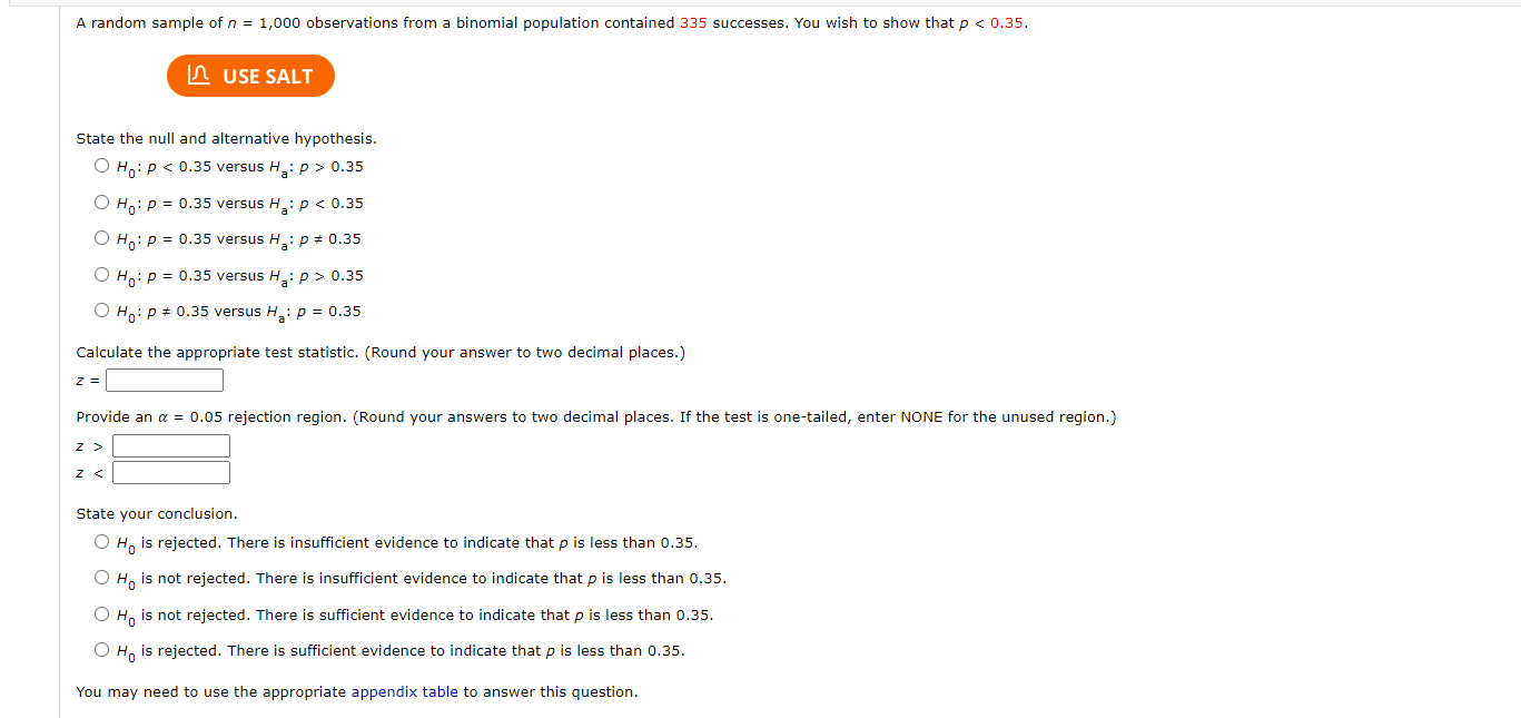 Solved A random sample of n = 1,000 observations from a | Chegg.com