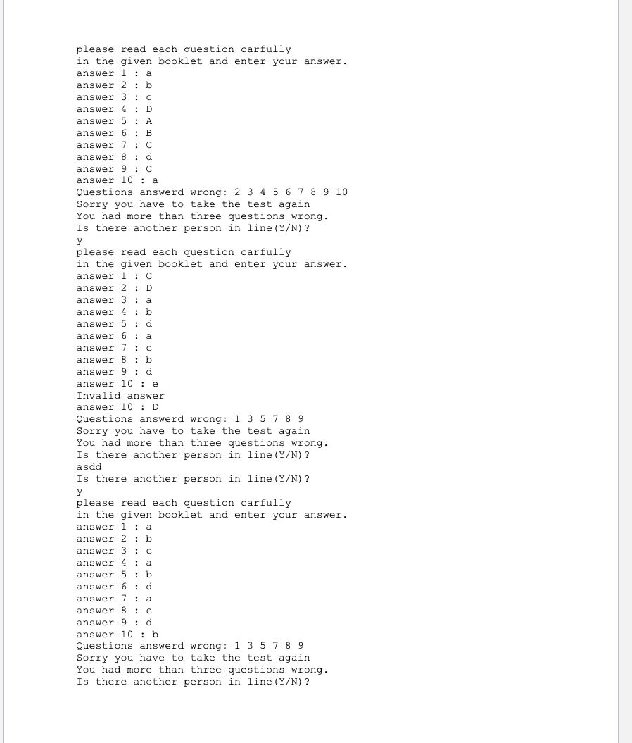 Solved Chapter 7 lab Write a program to allow the user to | Chegg.com