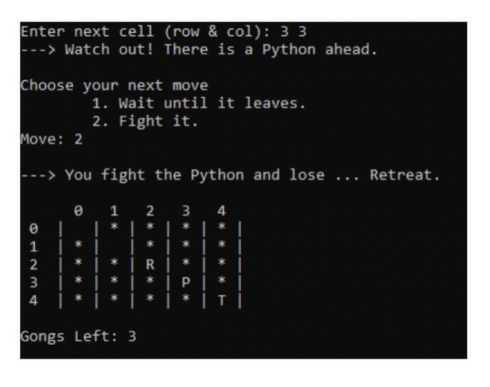 Solved Please help me write a RPG between a player and the | Chegg.com