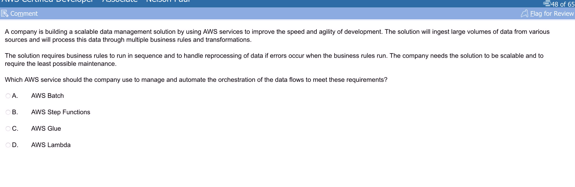 Solved 48 of 65 Flag for Review E Comment A company is | Chegg.com