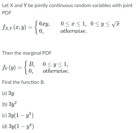 Solved Let X and Y be jointly continuous random variables | Chegg.com