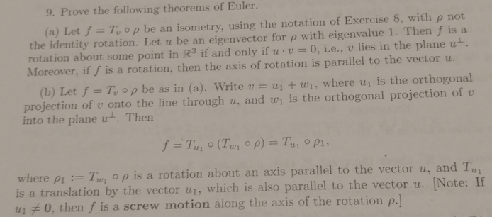 Solved 9. Prove the following theorems of Euler. (a) Let/ = | Chegg.com