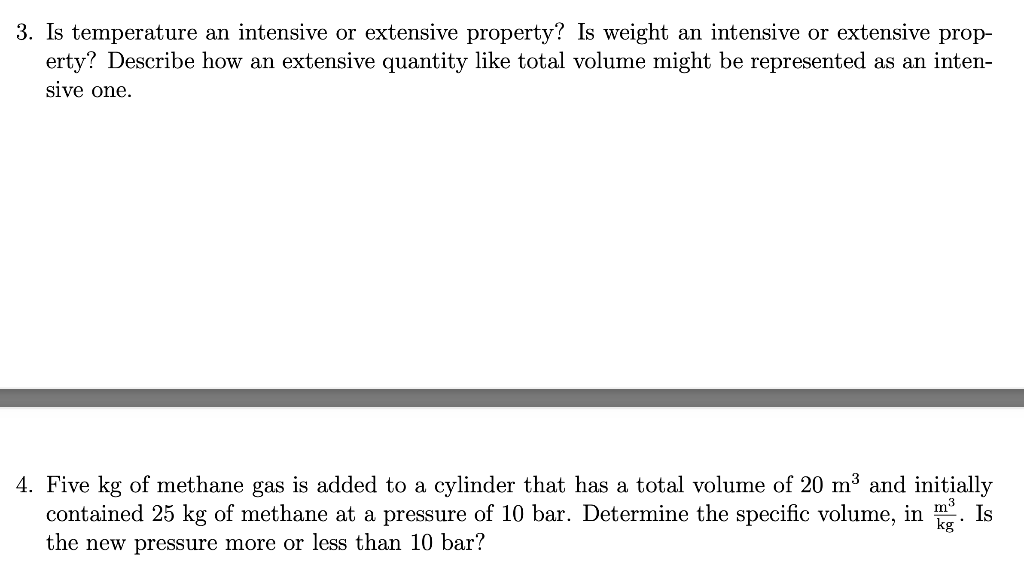 Solved 3. Is temperature an intensive or extensive property? | Chegg.com