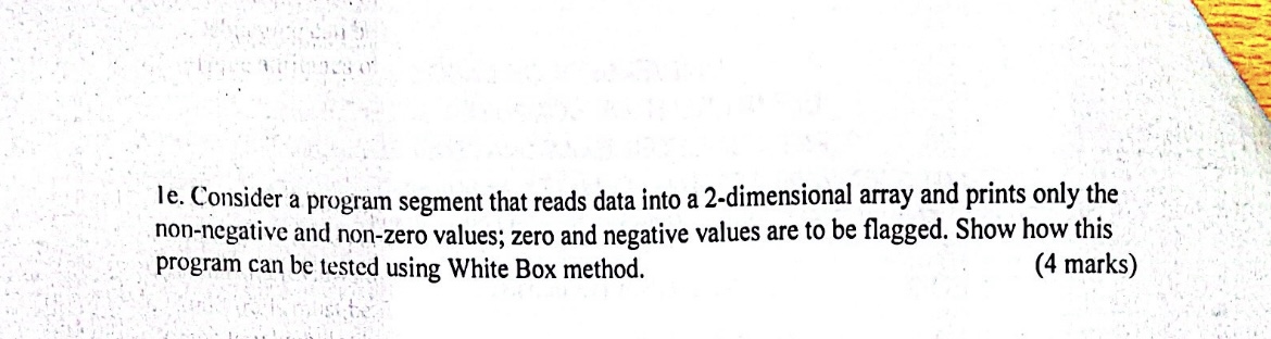 Solved le. ﻿Consider a program segment that reads data into | Chegg.com
