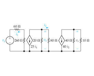 Solved Find v1 and vg in the circuit shown in the figure | Chegg.com