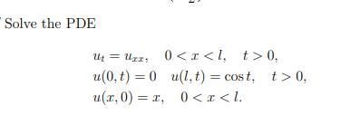 Solved Solve the PDE | Chegg.com