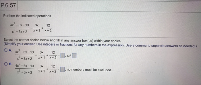 Solved P.6.29 Divide as indicated. 49+14x +49 6x-6 +6x-7 | Chegg.com