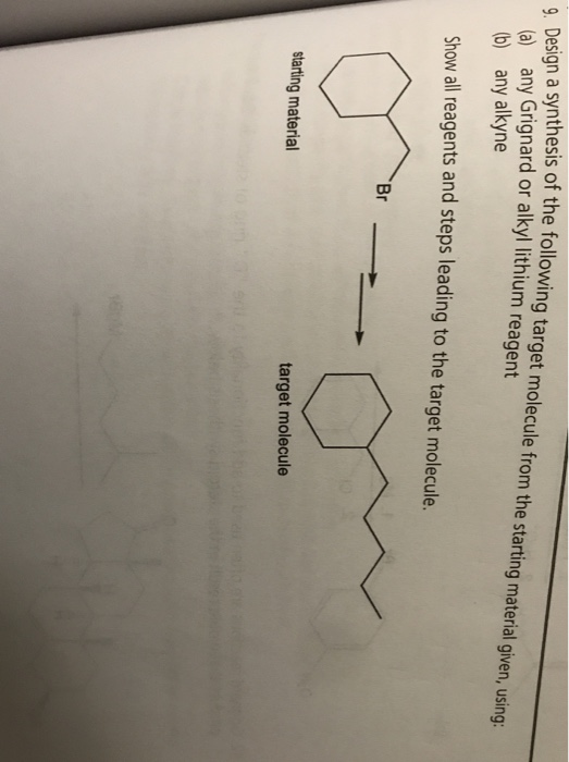Solved an a synthesis of the following target molecule from | Chegg.com