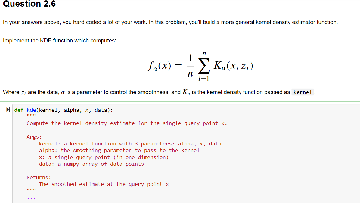 Solved Question 2.6 In your answers above, you hard coded a | Chegg.com