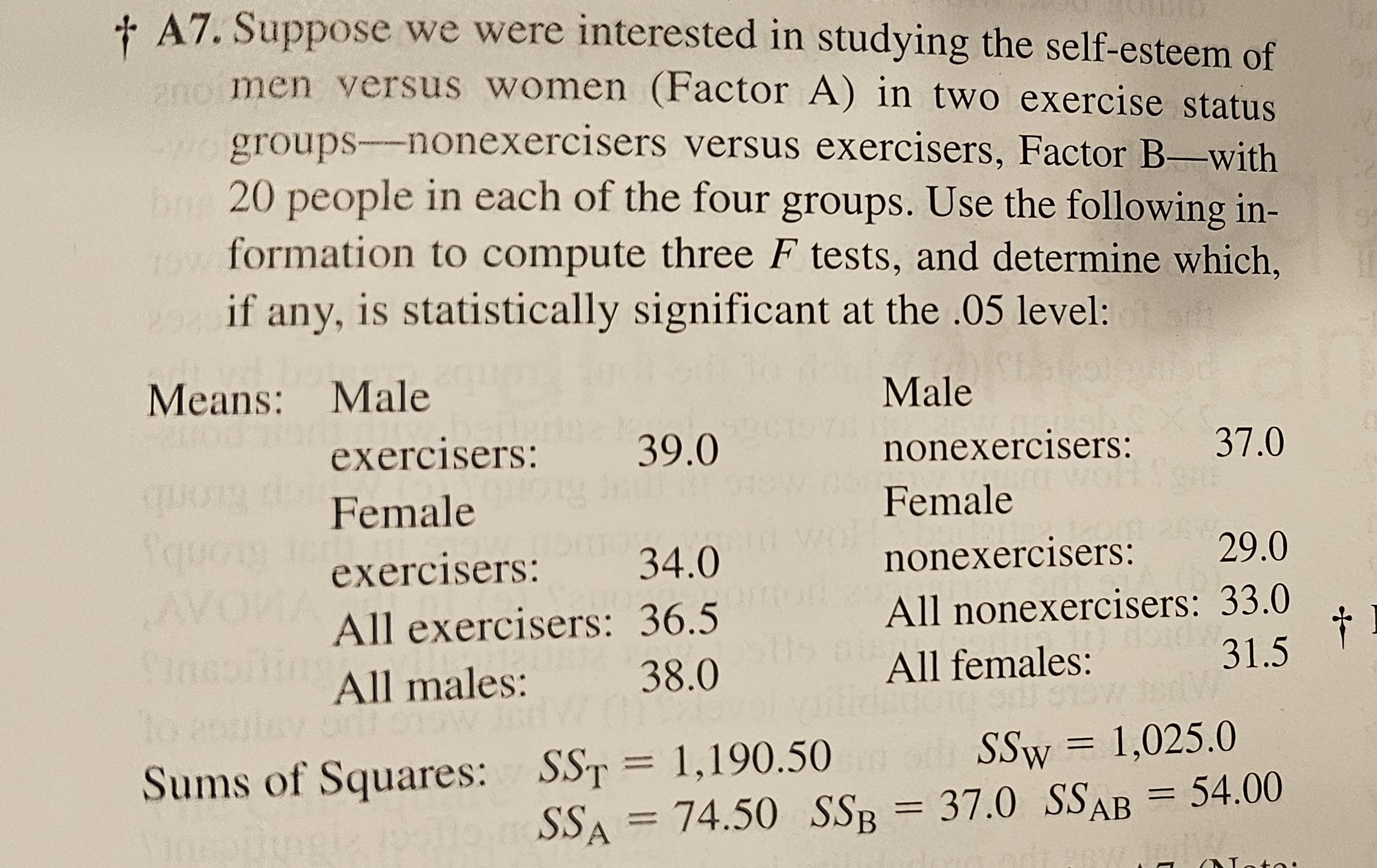 Solved A7. ﻿Suppose we were interested in studying the | Chegg.com