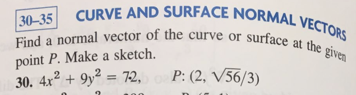 Solved CURVE AND SURFACE NORMAL VECTORS Find a normal vector | Chegg.com