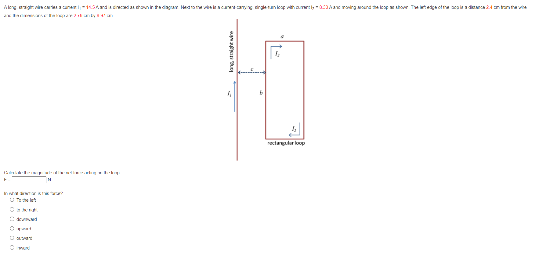 Solved Calculate the magnitude of the net force acting on | Chegg.com