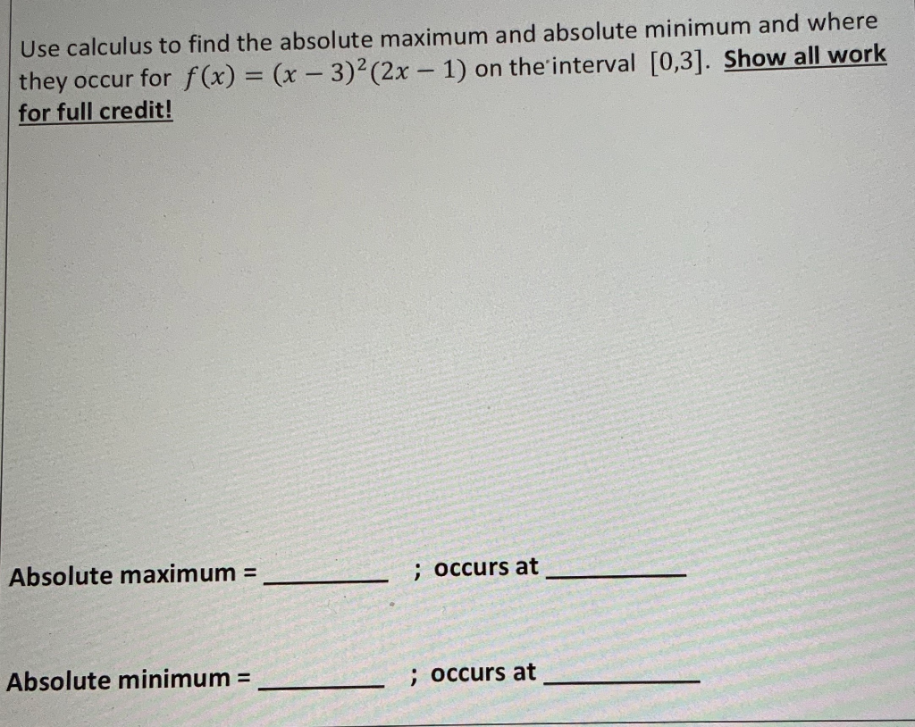 Solved Use calculus to find the absolute maximum and | Chegg.com