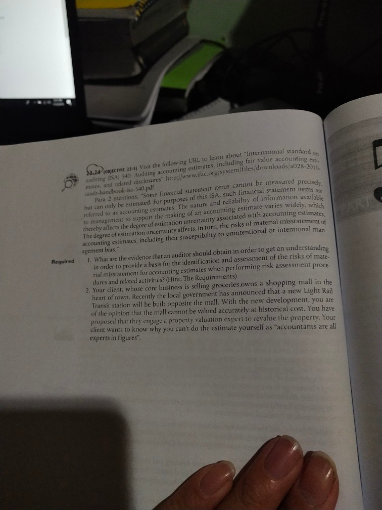 al standard on ale accounting esti gadsia028-2010- | Chegg.com