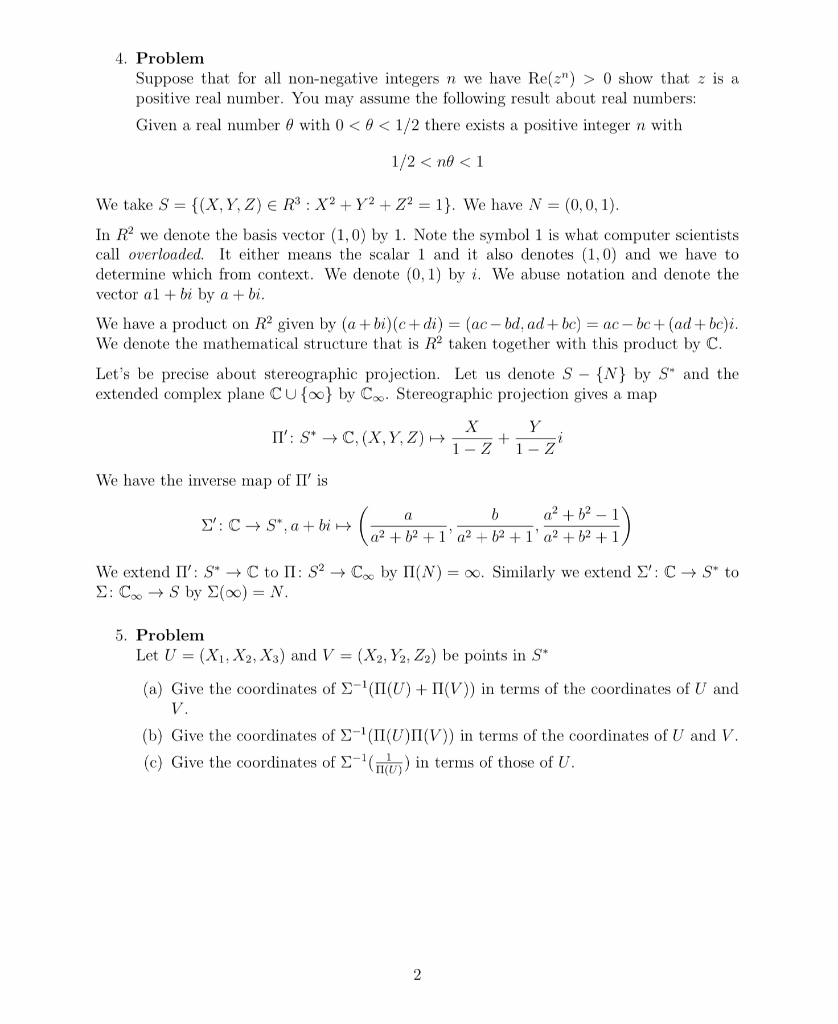Solved 4. Problem Suppose that for all non-negative integers | Chegg.com