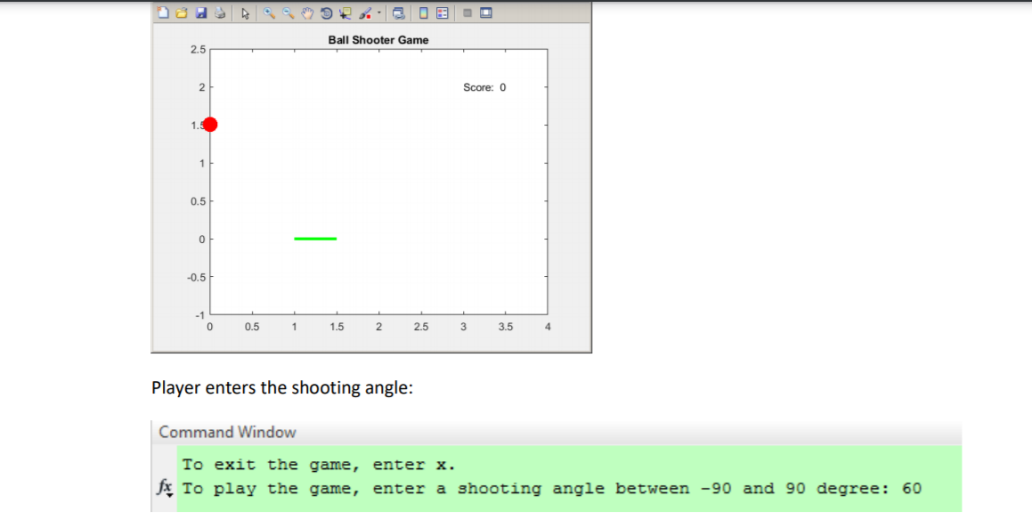 Solved Ball projectile Game. You need to design a game | Chegg.com