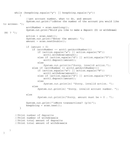 Solved Counting Transactions File Account java (see A | Chegg.com