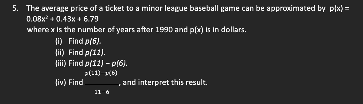 Solved The average price of a ticket to a minor league | Chegg.com