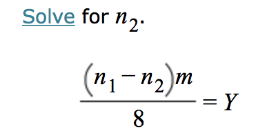 Solved Solve for n2 | Chegg.com