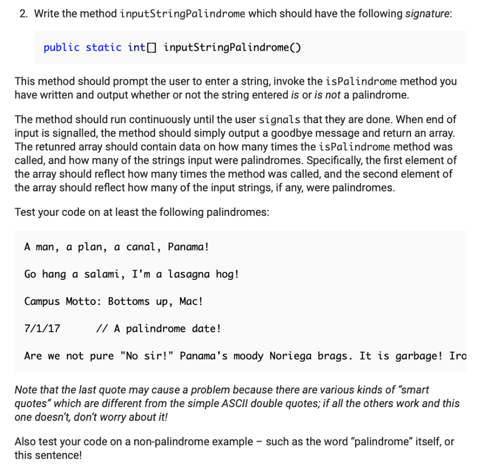 Solved Using The Program Stringtestjava As A Guide Write A