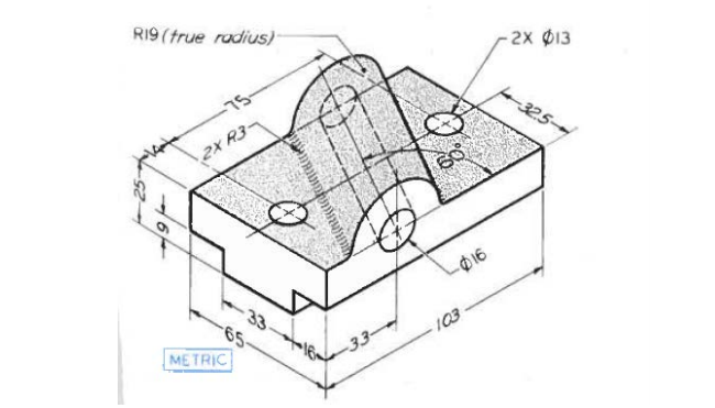 Solved 1. Draw necessary views, including complete auxiliary | Chegg.com